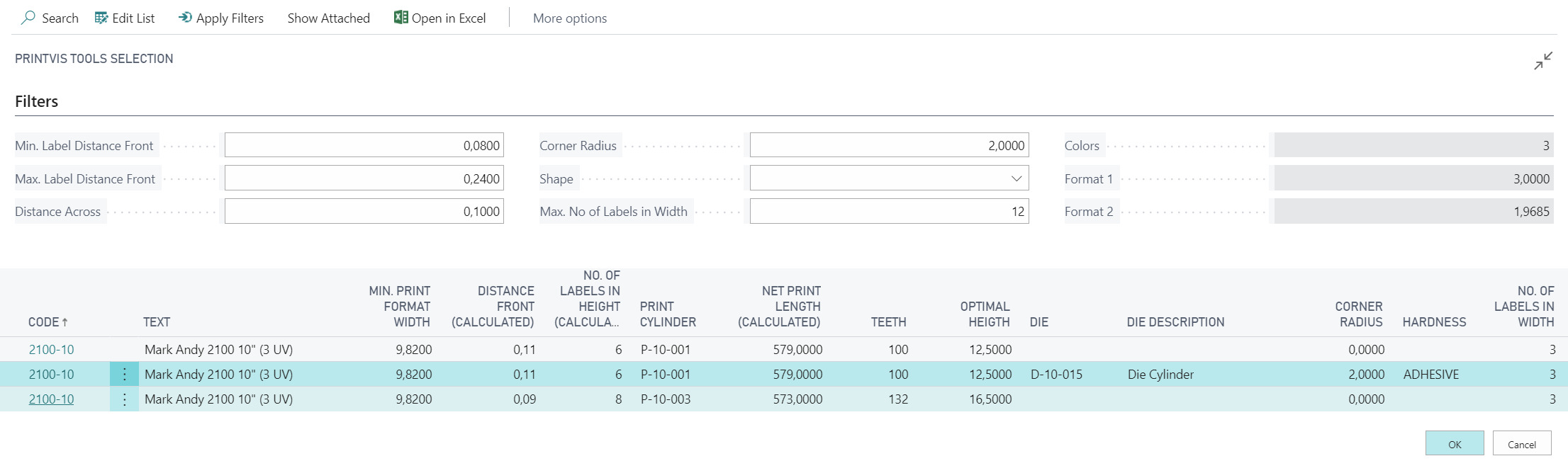 Tool selection - PrintVis Documentation